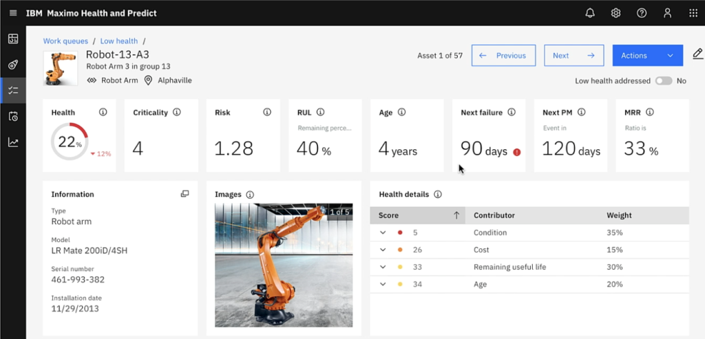 Maximo Health para Monitoramento de Condição de Ativos | Maxinst